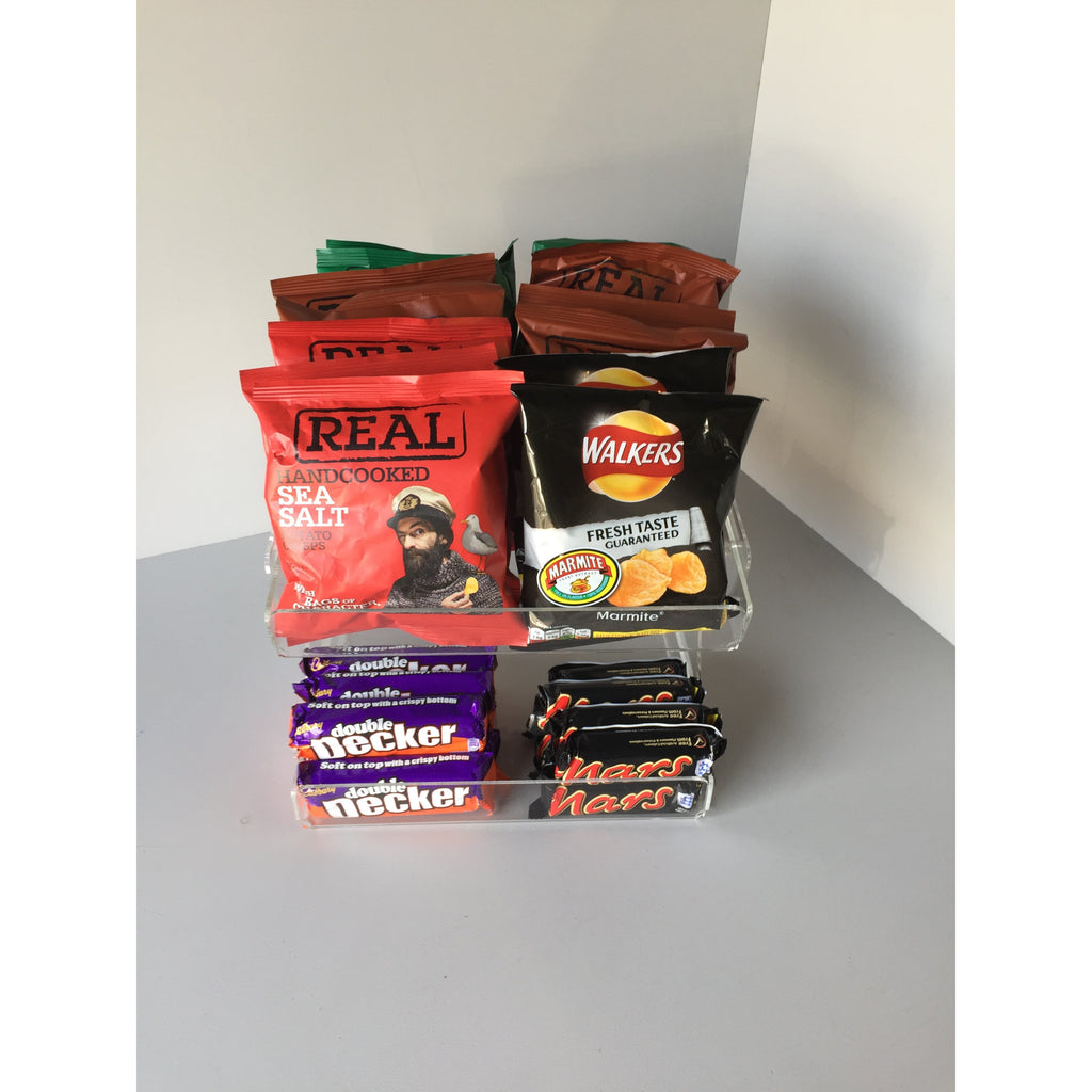 Confectionery, Chocolate bar , Crisps, Condiment etc. 2 Tier Counter D ...