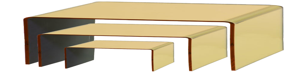 Riser / Bridge Display 1 Step Acrylic display / 200mm Wide x 100mm Dee ...